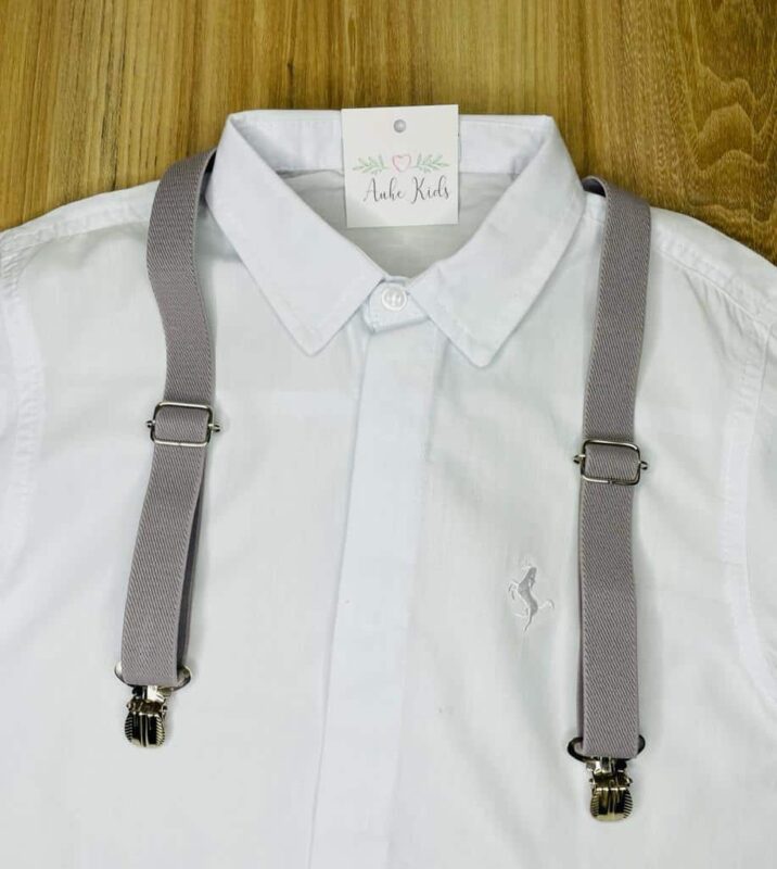 Suspensório Infantil na cor Cinza - Auhe Kids